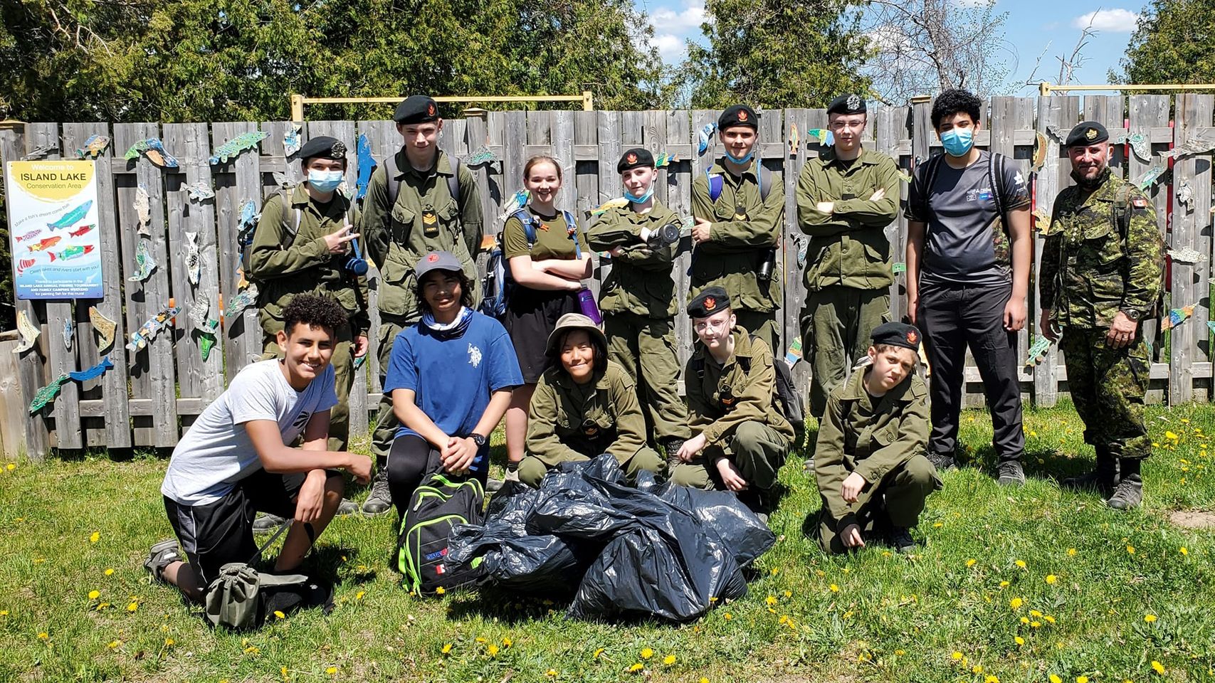 Island Lake Clean-Up Day – 1849 Lorne Scots Royal Canadian Army Cadets